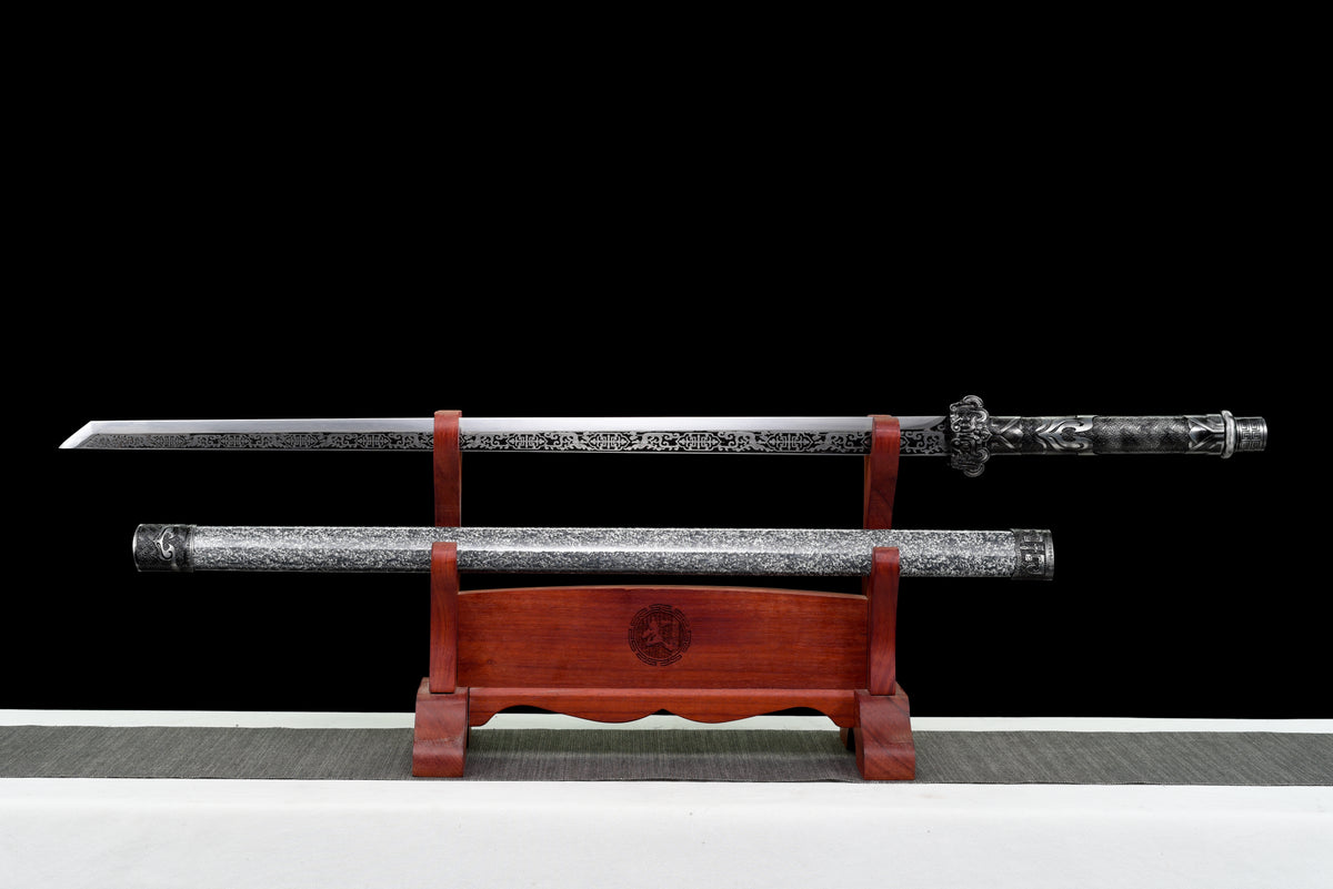JIHPEN sword - Handmade Ninjato Sword Spring steel steel Full Tang whi ...