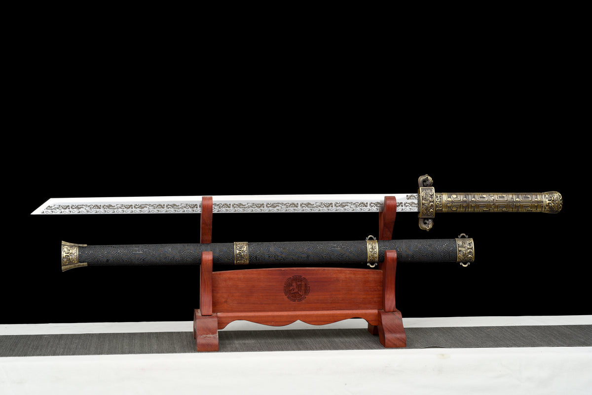 JIHPEN sword - Handmade Chinese style Sword 1045 High carbon steel Ful ...