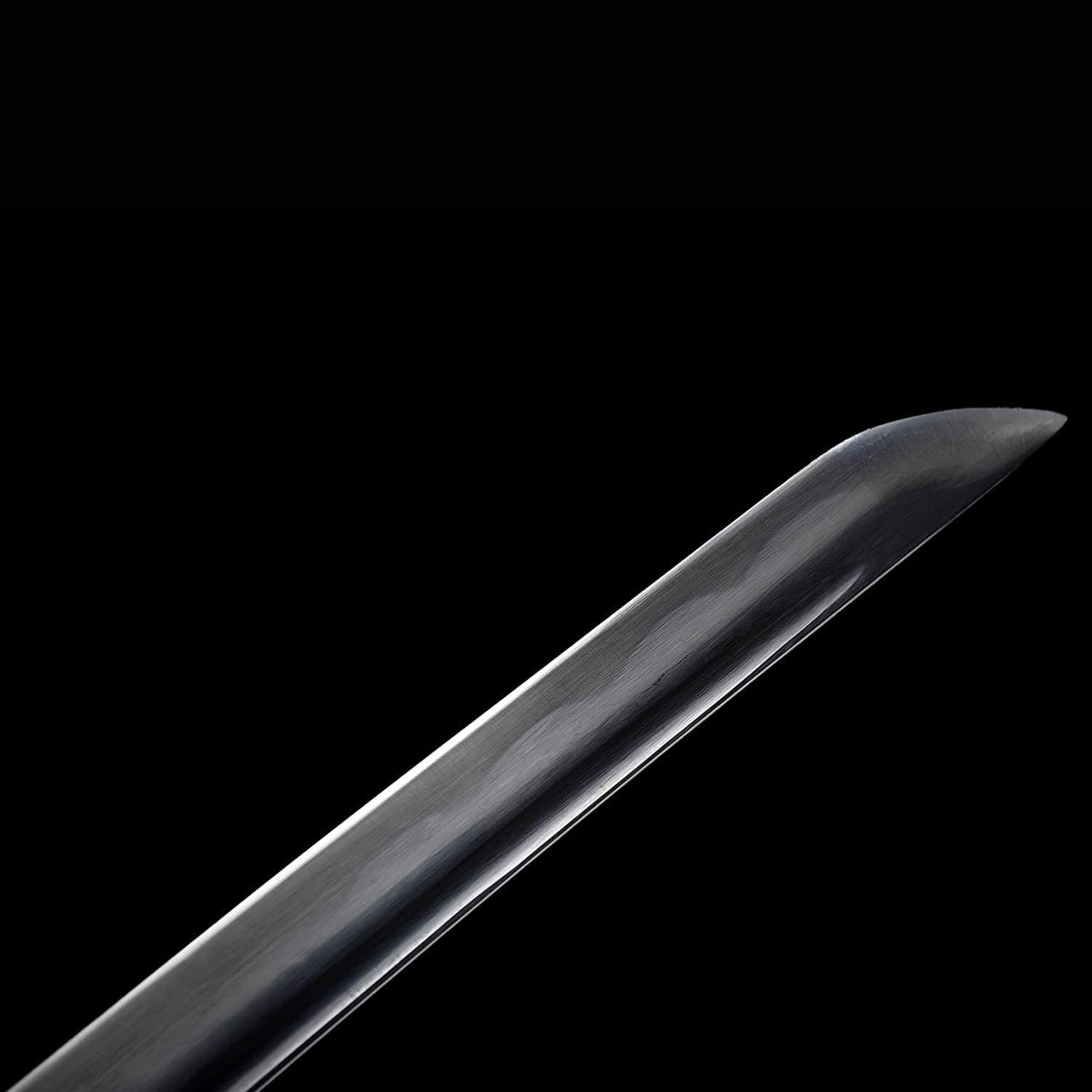 black katana Handmade spring steel katana, full Tang, sharp – JIHPEN sword®
