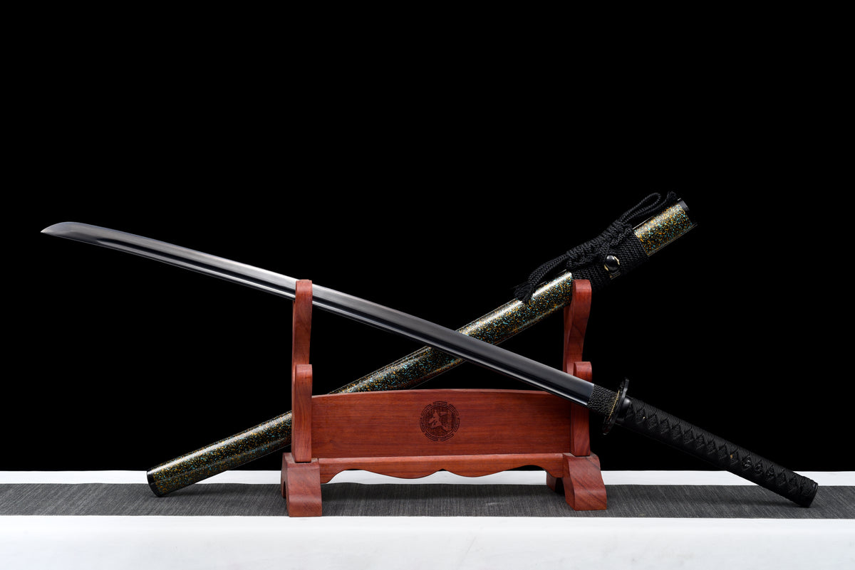 JIHPEN sowrd - Handmade Full Tang Katana 1060 high carbon steel Black ...