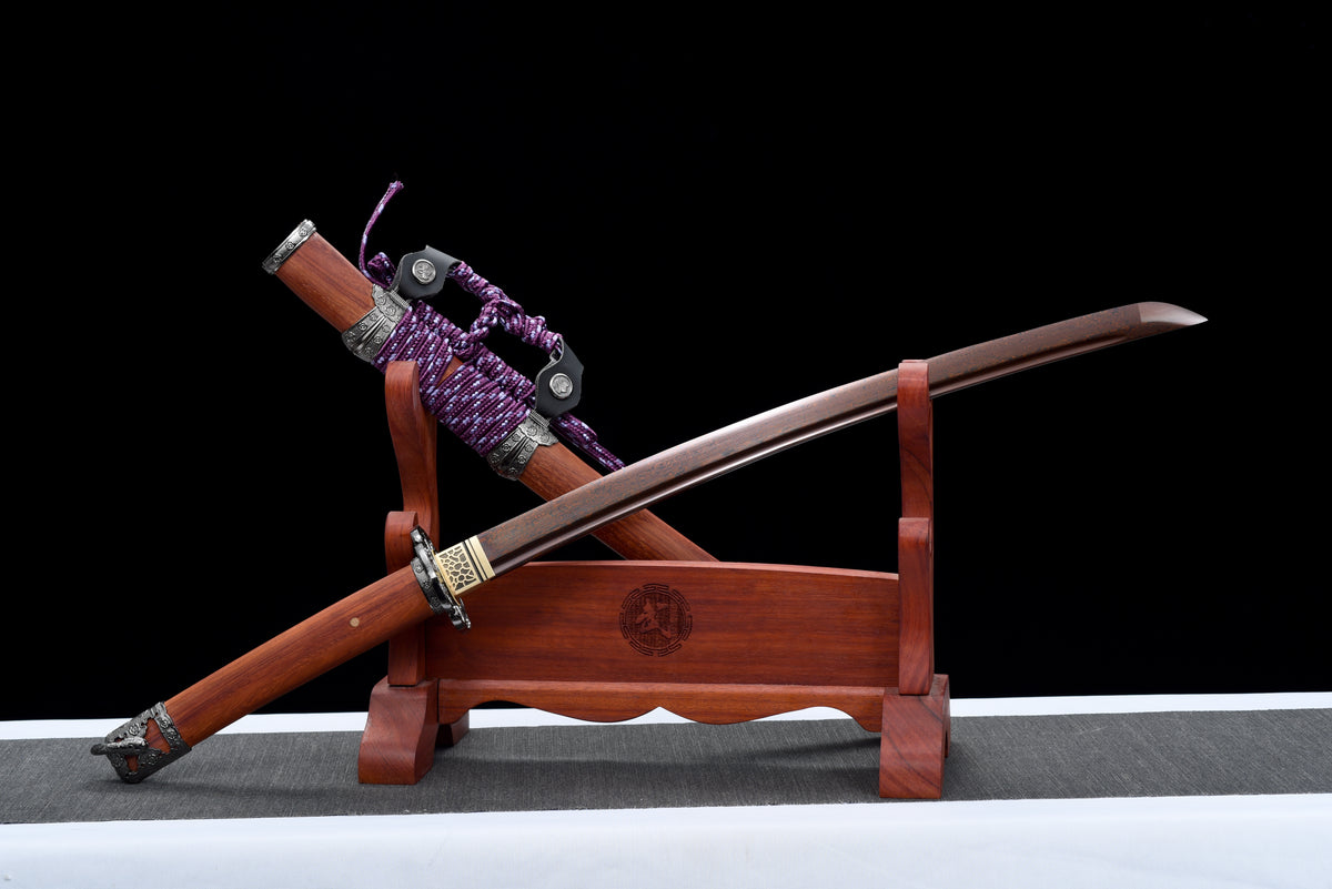 JIHPEN Sowrd - Handmade Full Tang Damascus steel Full Tang Blade TACHI ...